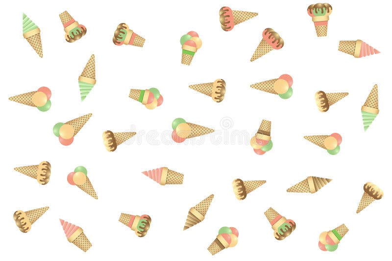 Ice Cream Cones Frame Stock Illustrations – 158 Ice Cream Cones Frame ...