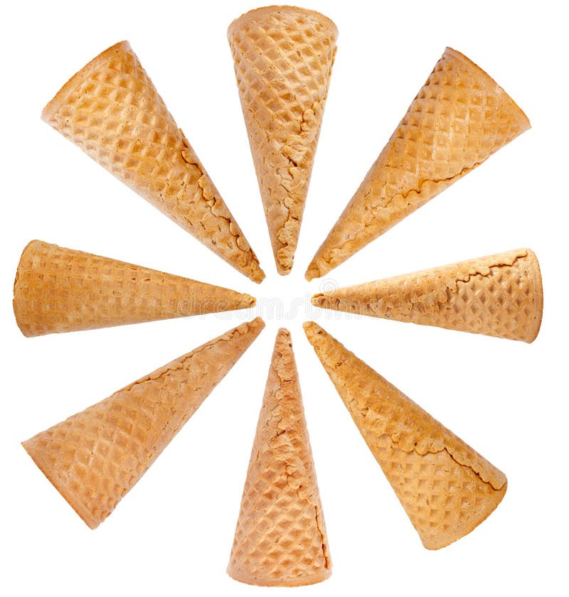 Ice cream cones set stock photo. Image of flavor, cone - 33939680