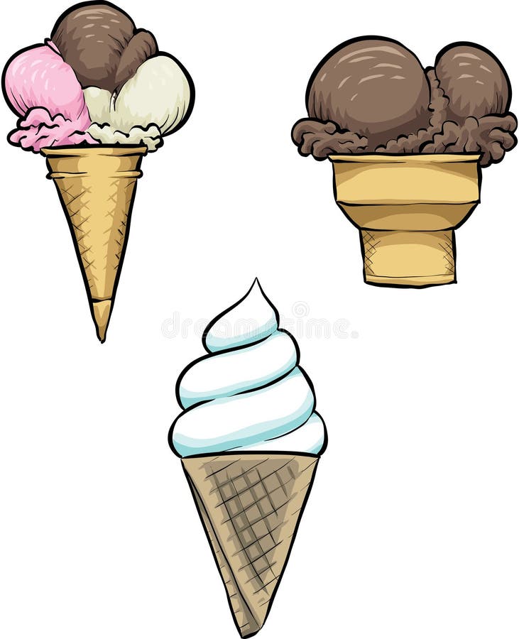 Cartoon Ice Cream Cones Stock Illustrations – 5,427 Cartoon Ice Cream ...
