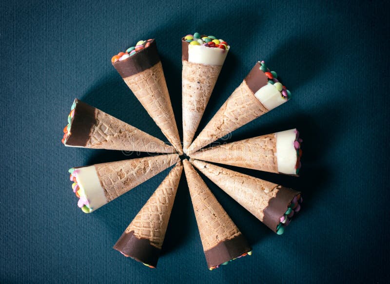 Ice cream cornet stock photo. Image of candy, decoration - 27367434