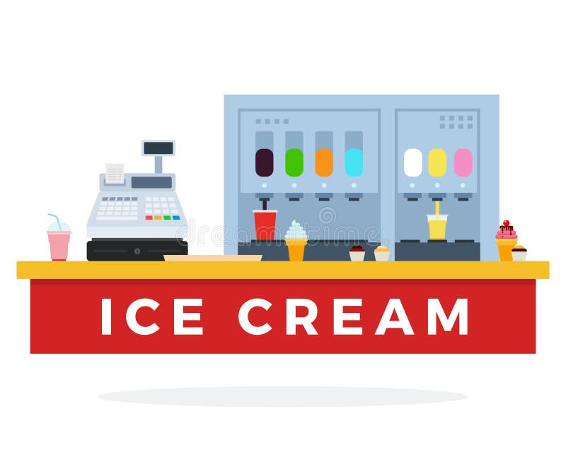 Ice Cream Counter Stock Illustrations – 685 Ice Cream Counter Stock ...