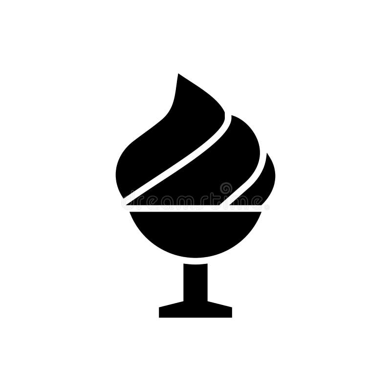 Ice Cream Cup Icon Simple Flat Style Vector Illustration Stock Vector ...