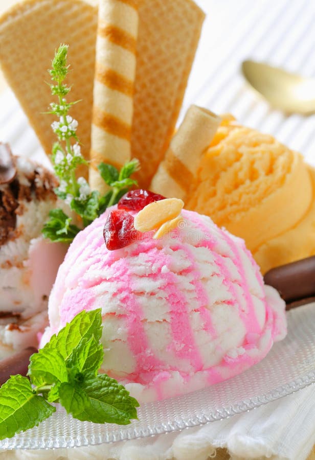 Ice cream dessert stock image. Image of cream, treat - 29196203