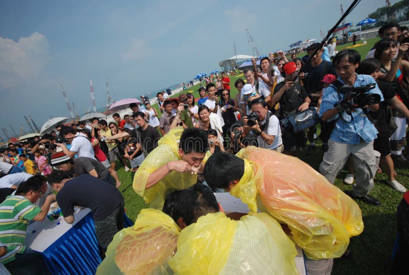 Ice-cream Eating Contest editorial photo. Image of ground - 14142596