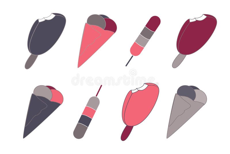 Ice Cream.Element for Your Design: Cafe, Recipe, Stock Vector ...