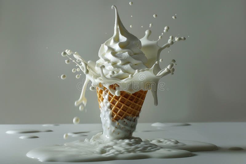 Ice Cream Explosion stock illustration. Illustration of food - 332260530