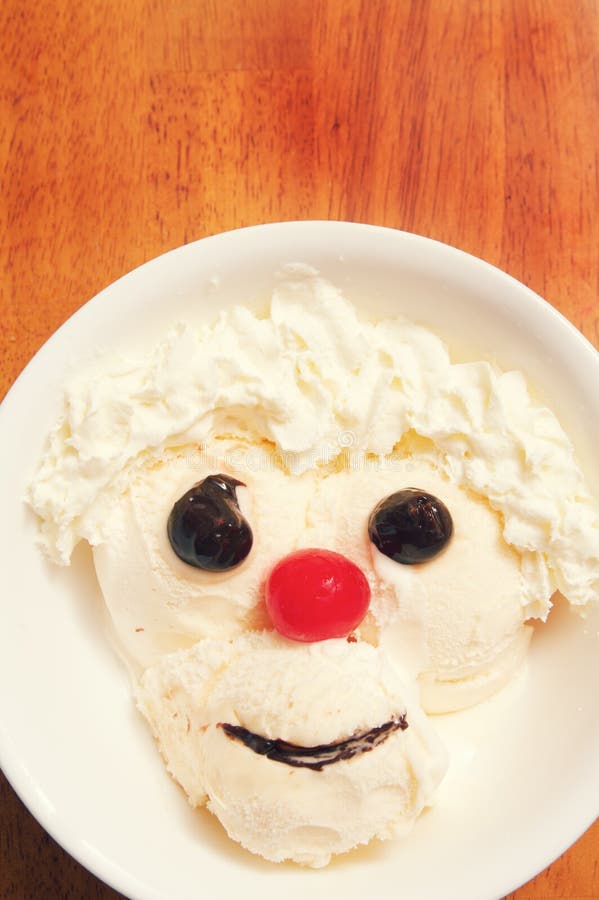 Ice Cream Face stock photo. Image of table, nose, concept - 108984172