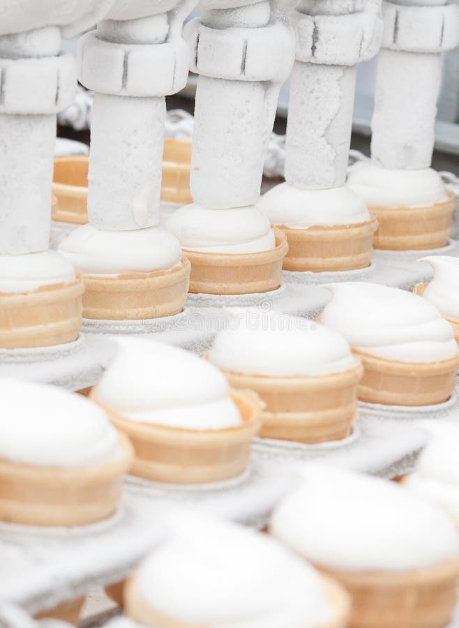 Ice-cream on factory stock image. Image of frozen, factory - 31479985