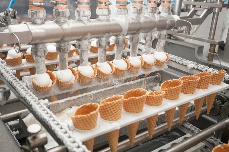 Ice-cream on factory stock photo. Image of pressure, cold - 31684428