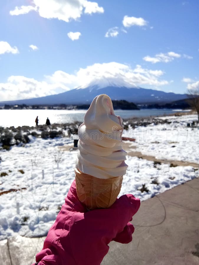 Mt.Fuji ice cream stock photo. Image of cityscape, outdoo - 178626652
