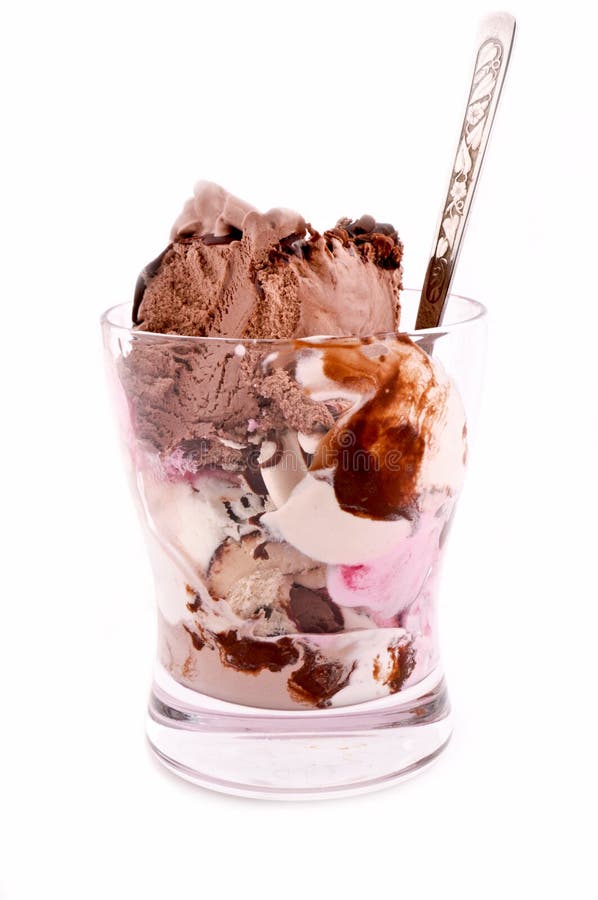Ice cream glass stock image. Image of delicious, macro - 24632289