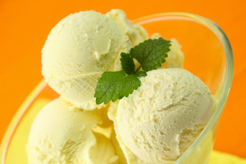Ice cream in a glass stock image. Image of freshness, cold - 9098999