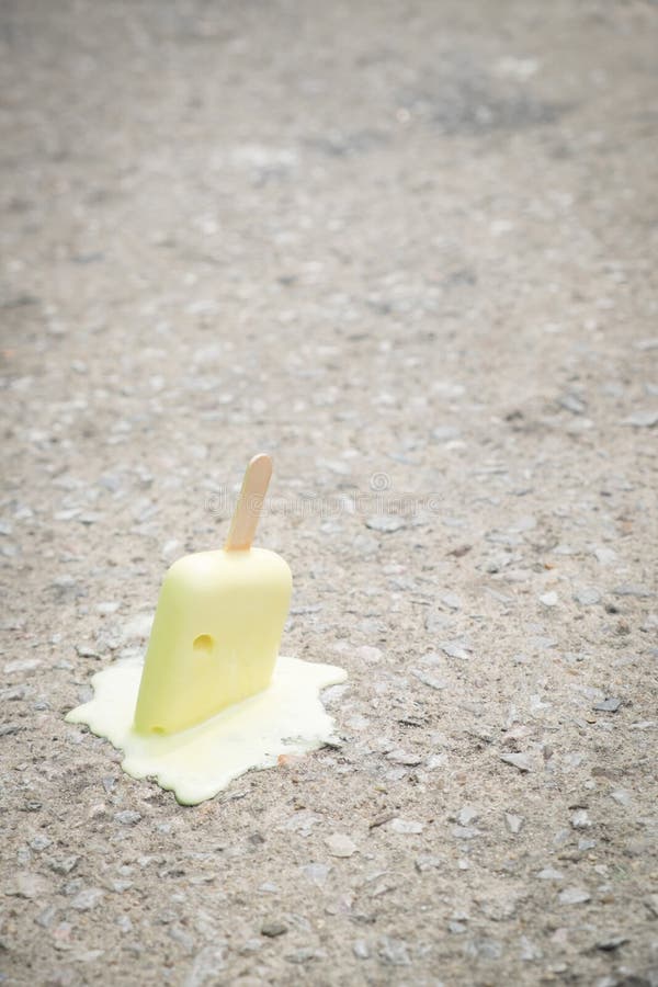 Ice cream on the ground. stock image. Image of french - 83708867