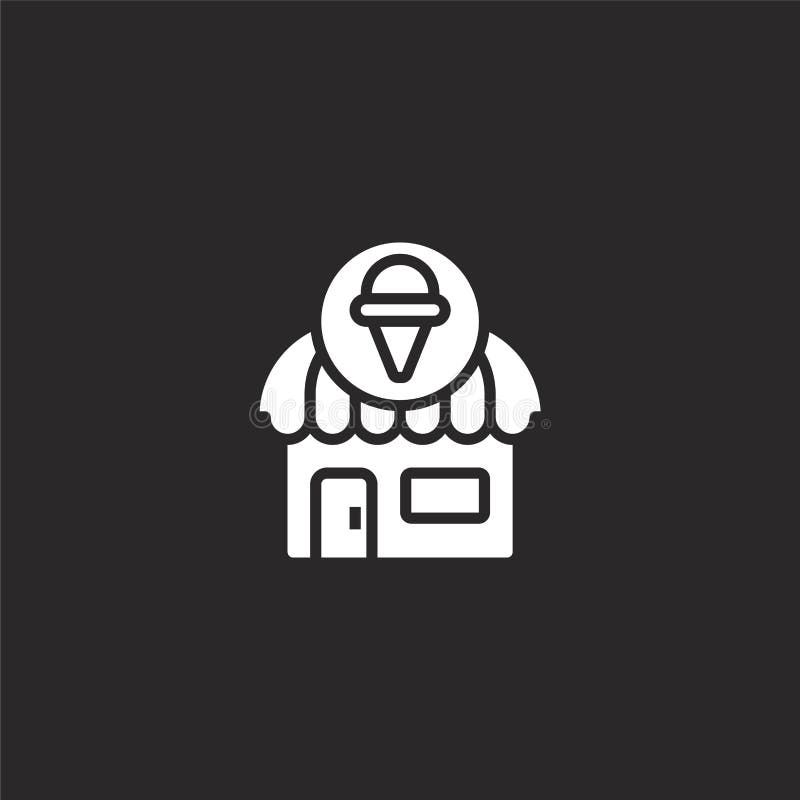 Ice Cream Icon. Filled Ice Cream Icon for Website Design and Mobile ...