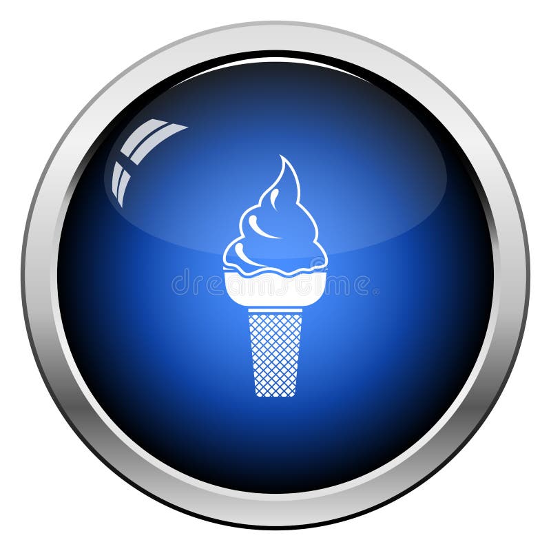 Ice Cream Icon stock vector. Illustration of decoration - 147264097