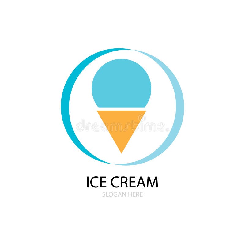 Ice cream logo vector stock vector. Illustration of cafe - 173995174