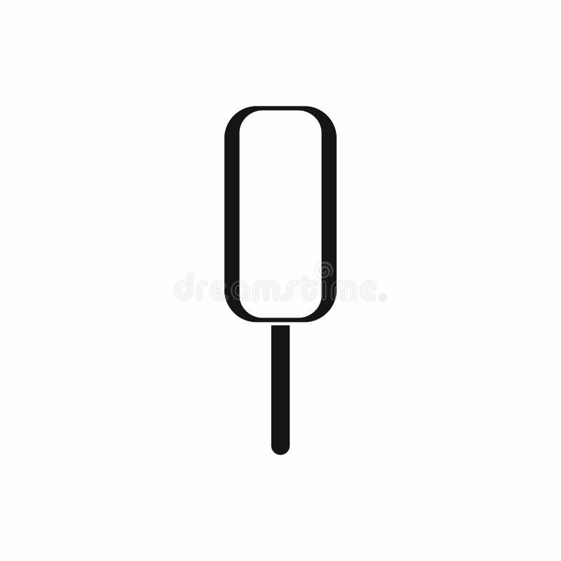 Ice Cream Icon, Simple Style Stock Vector - Illustration of flavor ...