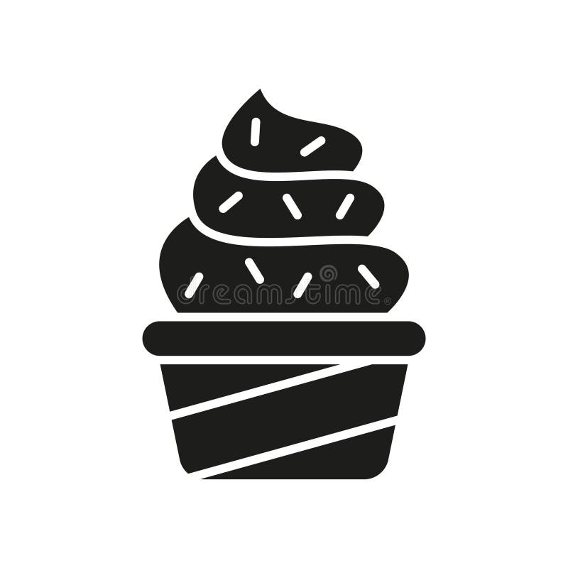 Ice Cream Icon Vector Basic Design Simple and Modern Stock Vector - Illustration of product ...