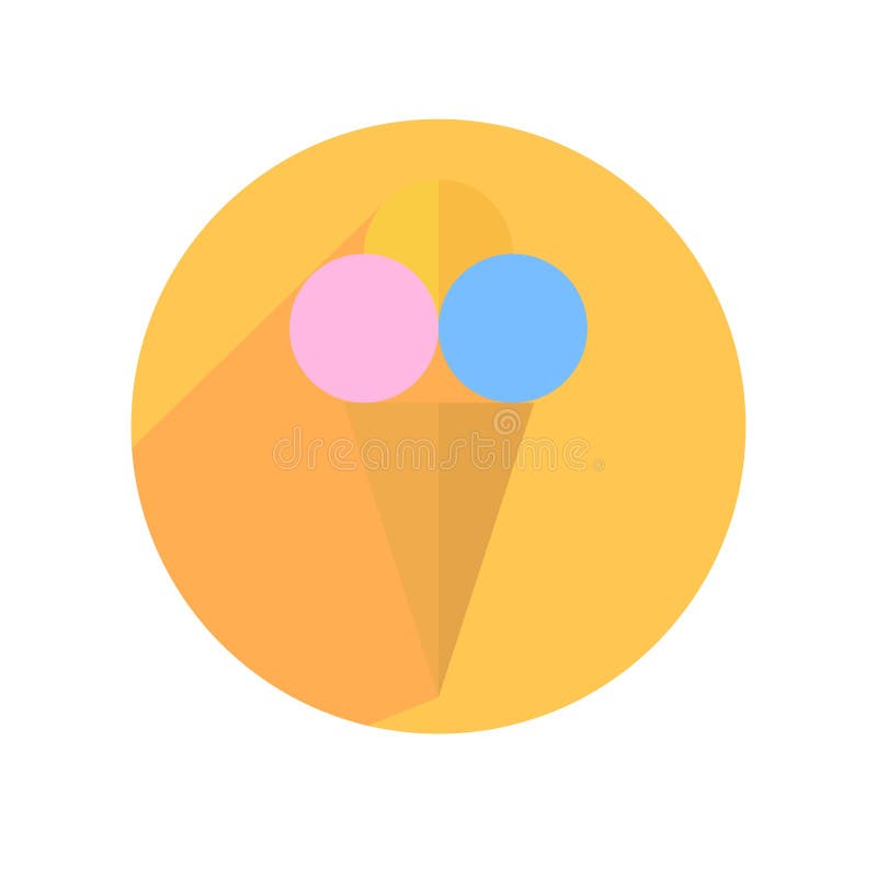 Ice Cream Icon, Vector Illustration Stock Vector - Illustration of ...
