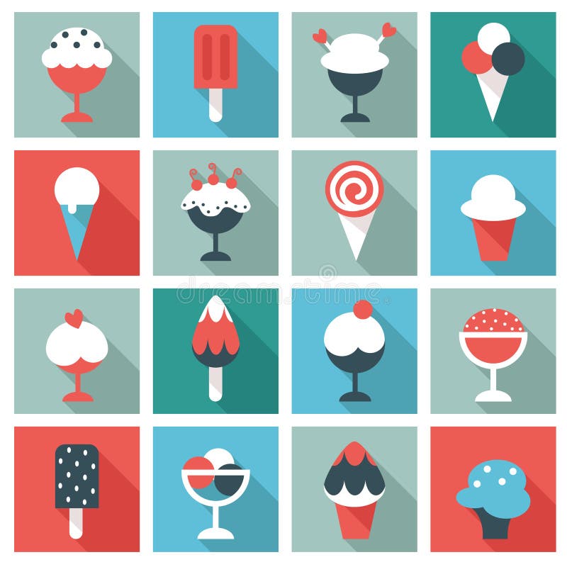 Ice cream icons stock vector. Illustration of icecream - 80304684