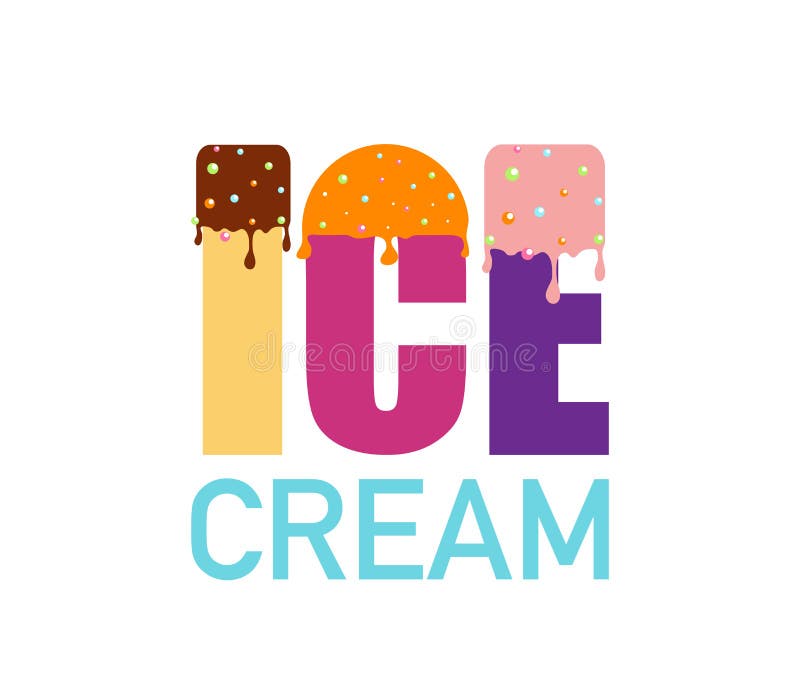 Ice Cream. Illustration Cartoon or Flat Design. Ice Cream Symbol Stock ...