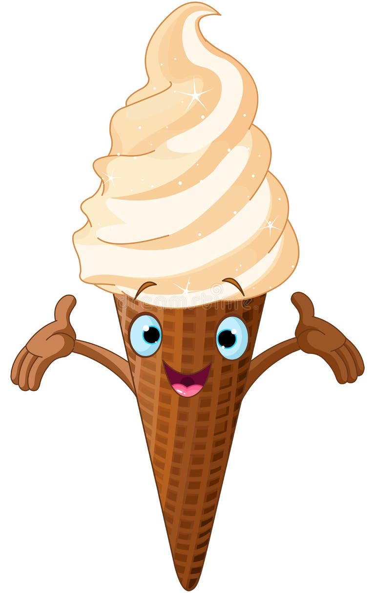 Ice Cream Cone Face Stock Illustrations – 6,482 Ice Cream Cone Face ...
