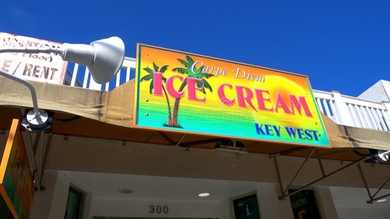 Ice Cream Key West USA - KEY WEST, USA - APRIL 12, 2016 Editorial Stock ...