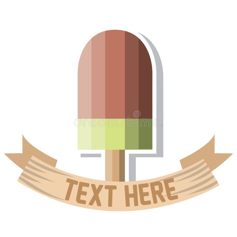 Ice Cream Label. Vector Illustration Decorative Design Stock Vector ...