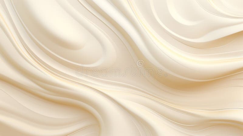 Ice Cream Leaks. Cream Smudges on the Cake. Abstract Background. 3d ...