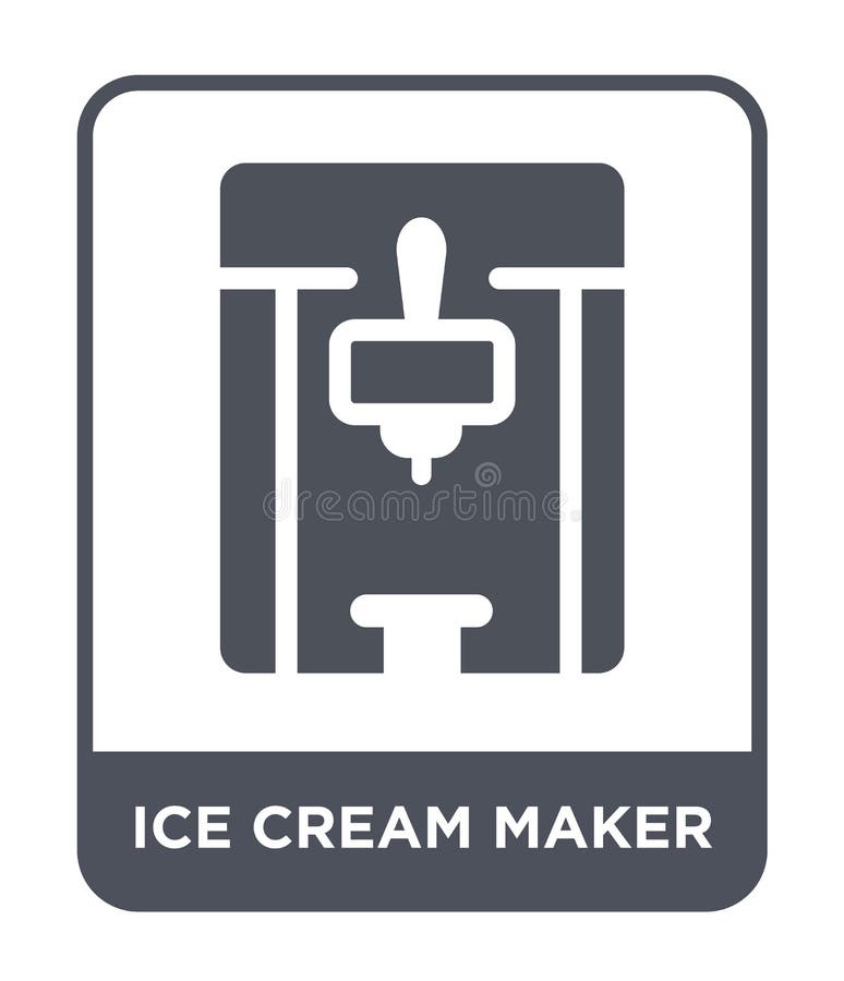 Ice Cream Maker Icon in Trendy Design Style. Ice Cream Maker Icon ...