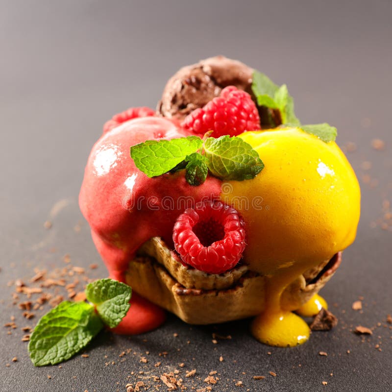 Mango and Raspberry Mojito stock image. Image of jaggery - 83483433