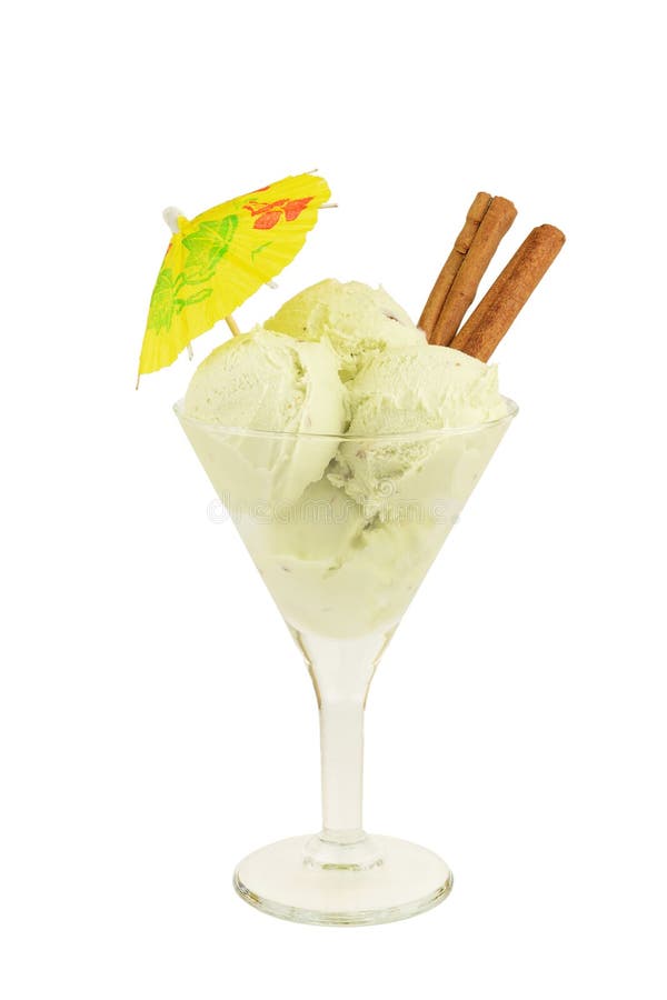 Ice cream in martini glass stock photo. Image of eating - 25392718