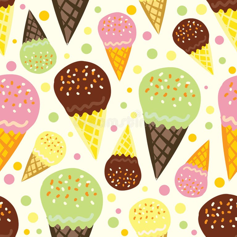 Ice Cream Repeat Pattern Stock Illustrations – 4,519 Ice Cream Repeat ...