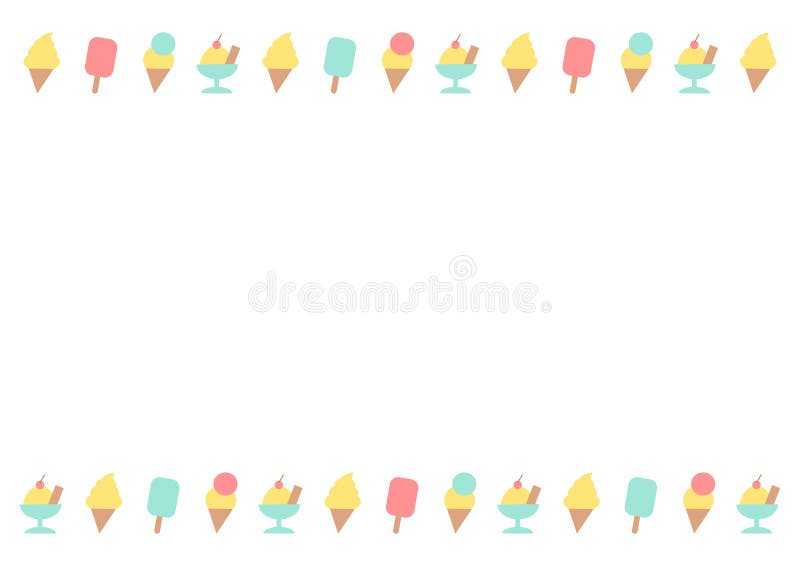 Ice Cream Vector Frame Stock Illustrations – 5,342 Ice Cream Vector ...