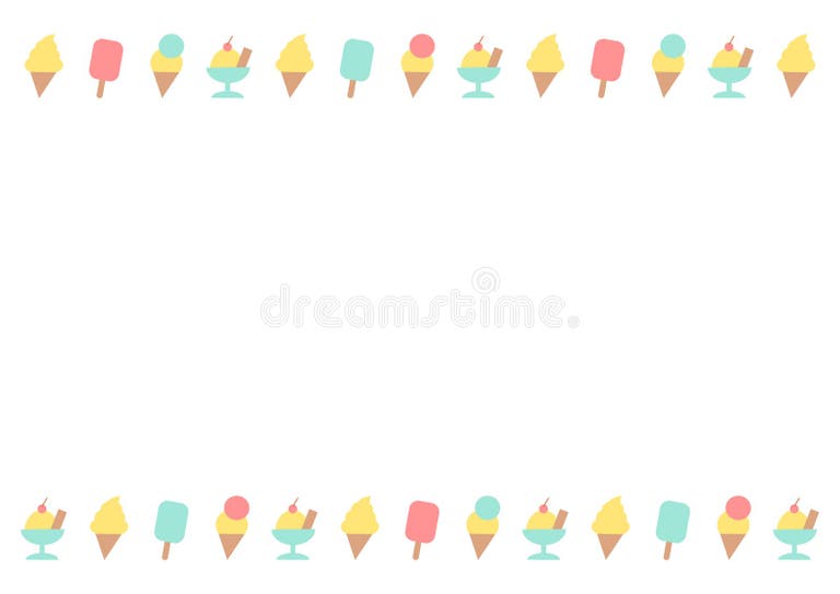 Ice Cream Vector Frame Stock Illustrations – 5,342 Ice Cream Vector ...