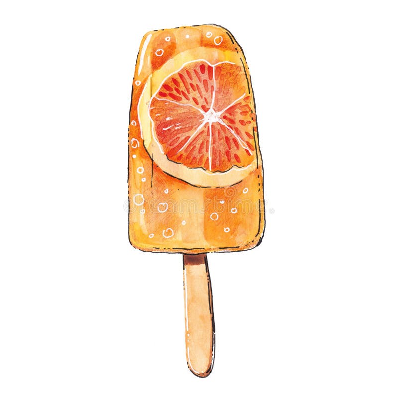 Ice Cream Stick Watercolor Stock Illustrations 1585 Ice Cream Stick Watercolor Stock