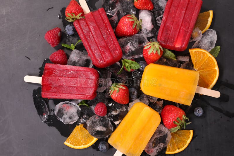 Ice cream popsicle stock photo. Image of food, sorbet - 71647198