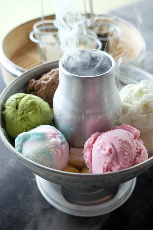 Ice Cream in Pot stock photo. Image of closeup, treat - 97347706