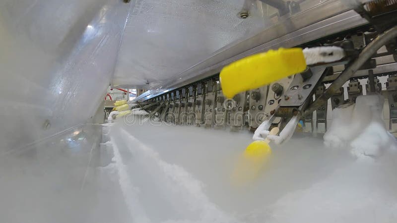 Ice Cream Production Process. Industrial Production of Ice Cream. Ice ...