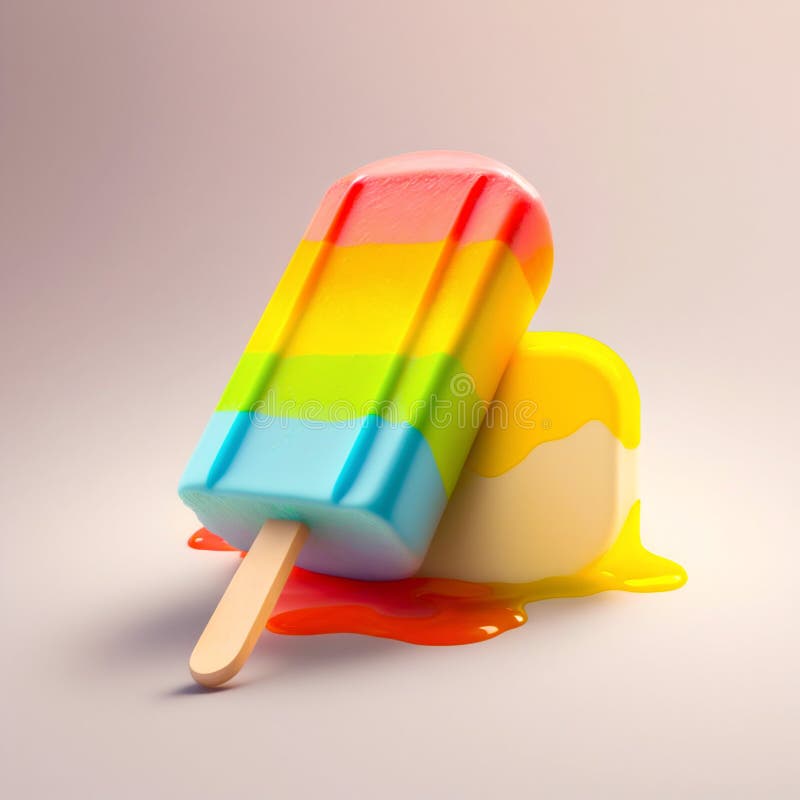Rainbow Ice Cream Stick Stock Illustrations – 438 Rainbow Ice Cream ...