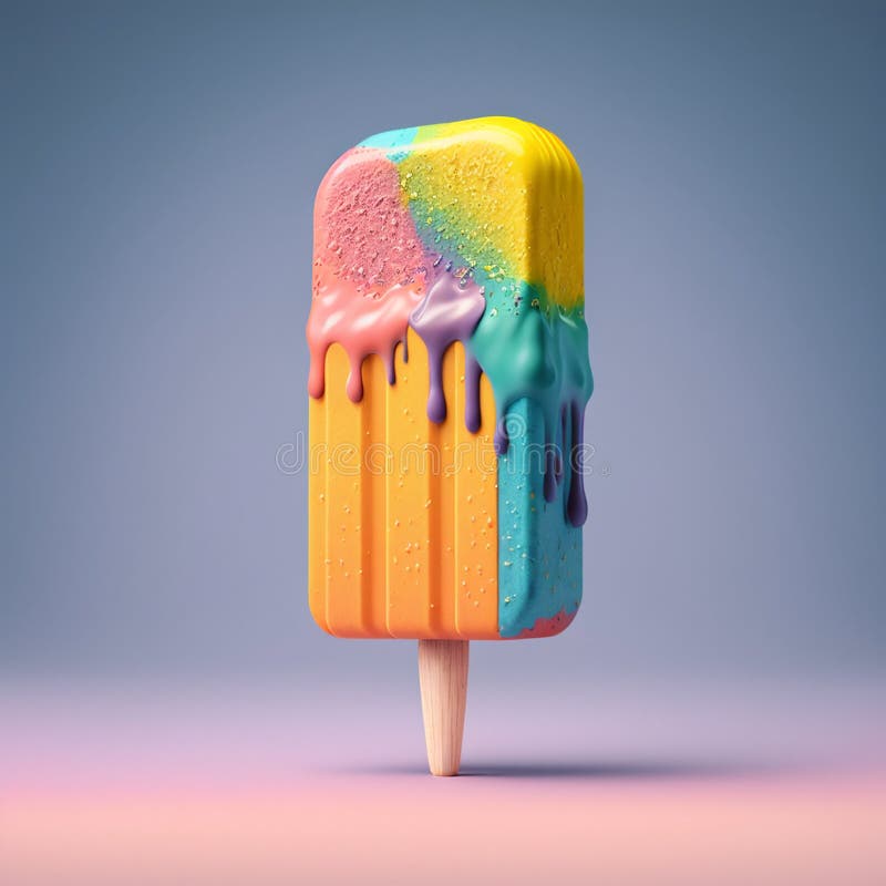 Rainbow Ice Cream Stick Stock Illustrations – 438 Rainbow Ice Cream ...