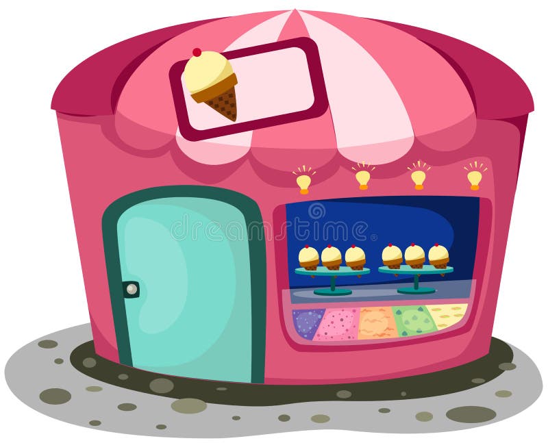 Ice cream shop stock vector. Illustration of celebrate - 16325281