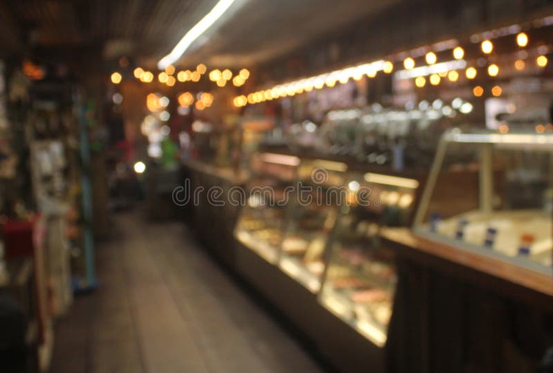Ice Cream Shop Blur Background Bokeh Stock Image - Image of building ...