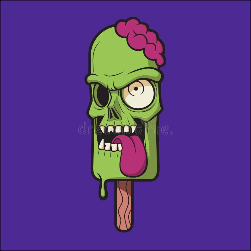 Ice cream Skull stock vector. Illustration of icon, dead - 83425024