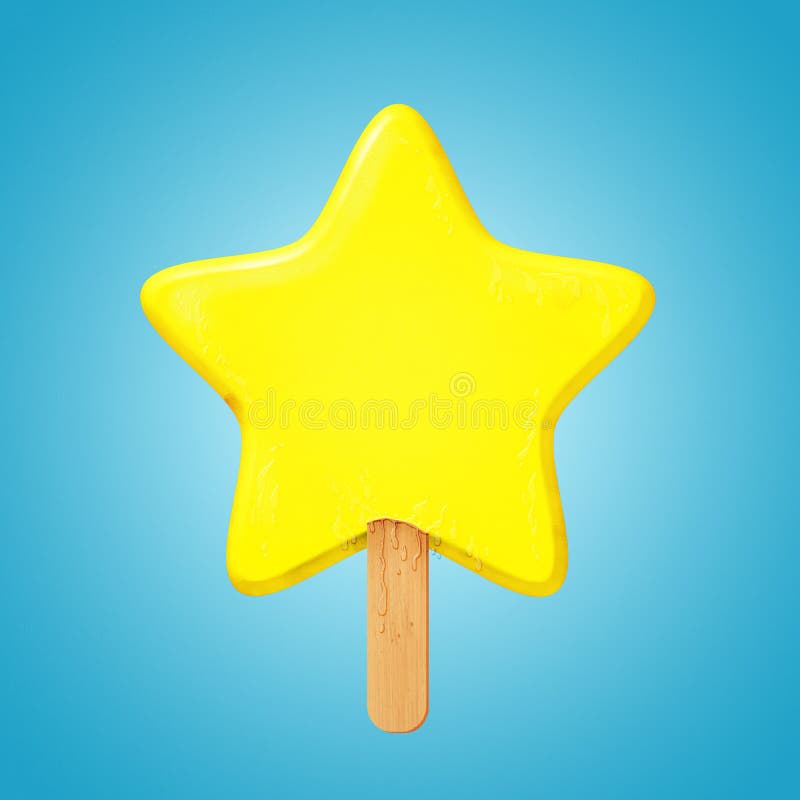 Ice cream star stock illustration. Illustration of cold - 37868749