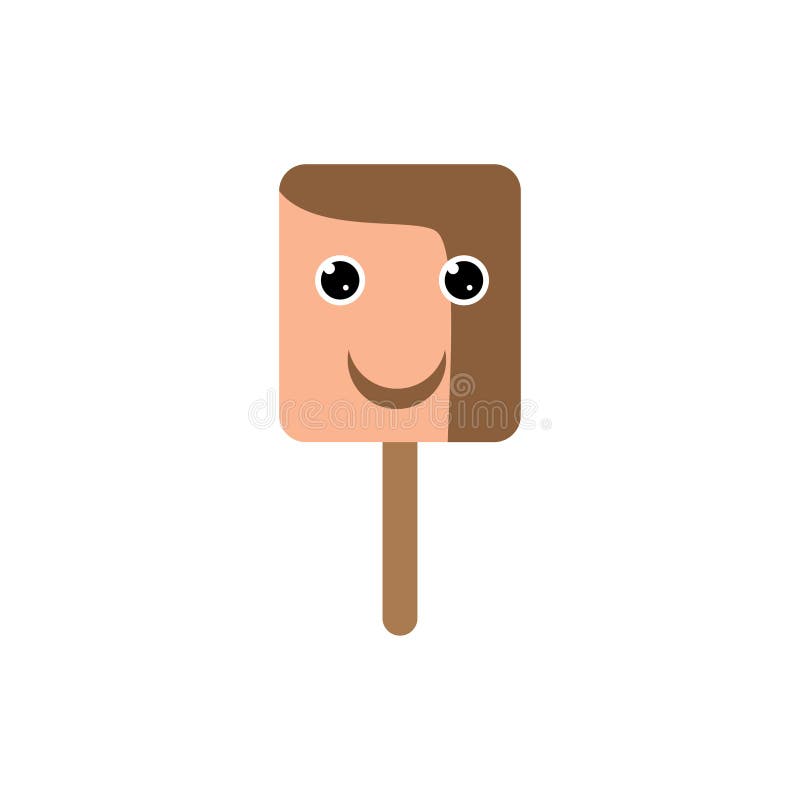 Ice Cream Stick Icon Cute Vector Illustration Design Stock Vector ...