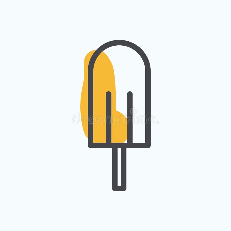 Ice Cream Stick. Vector Illustration Decorative Design Stock Vector ...