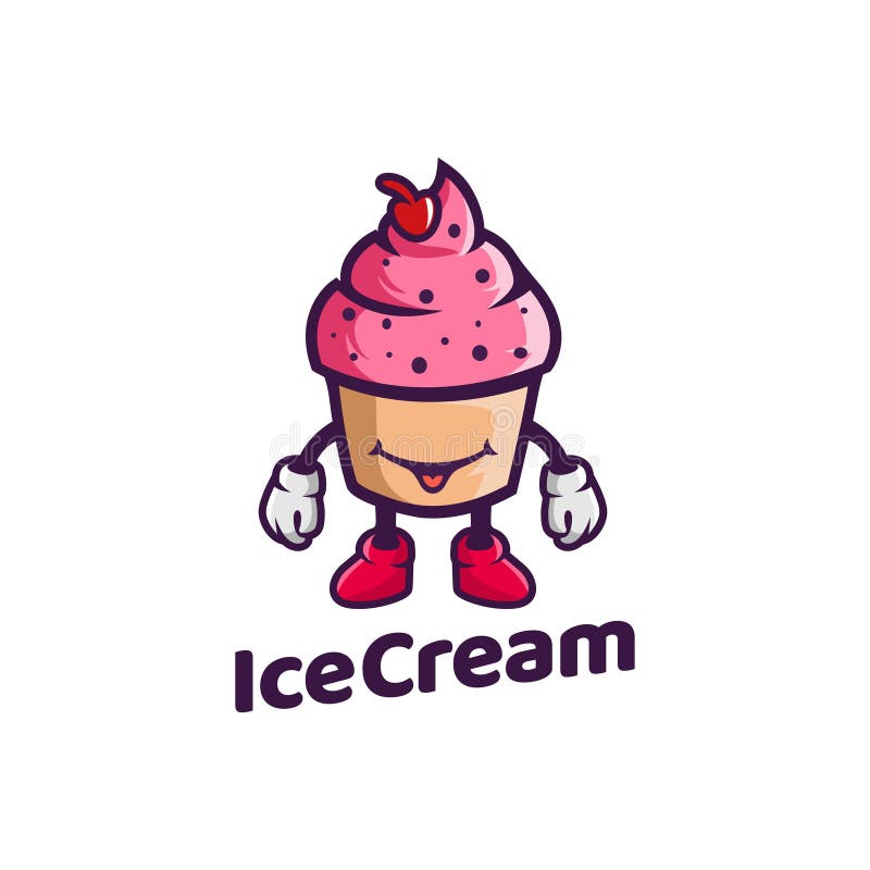 Strawberry Waffle Cone Ice Cream Sandwich Ai Generated Stock