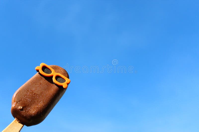 Ice cream with sunglasses stock photo. Image of summerfun - 138566878