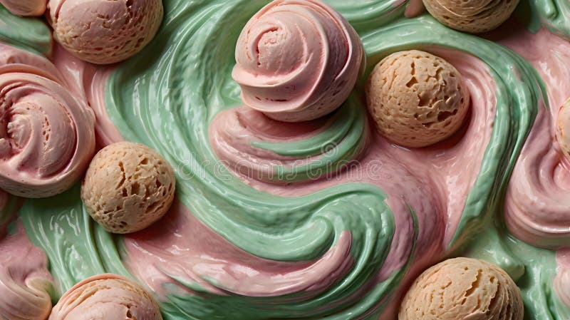 "Ice Cream Texture Background – Colorful Frozen Surface for Design ...